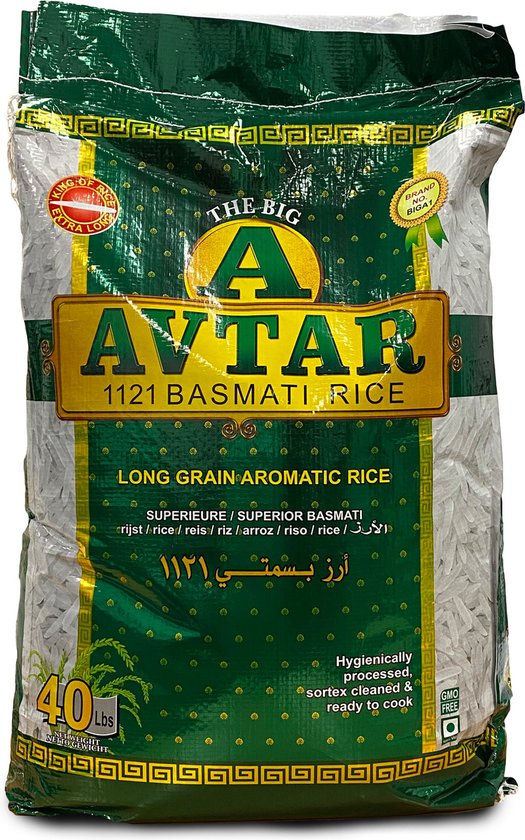 A Big Avtar Long Grain Basmati Rice 18 kg | Africa Products Shop