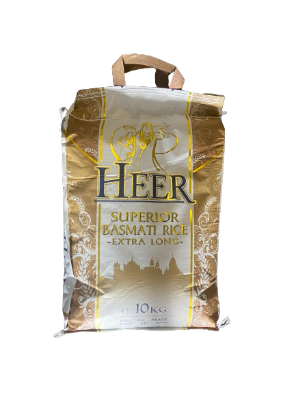 Heer Superior Basmati Rice Extra Long 10 KG | Africa Products Shop
