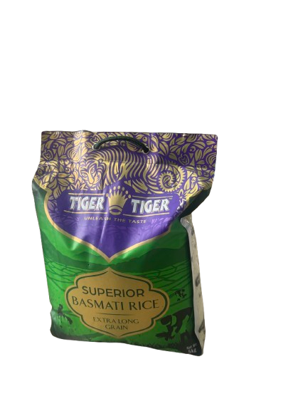 Tiger Superieur Basmati Rice Extra Long Grain 5kg | Africa Products Shop