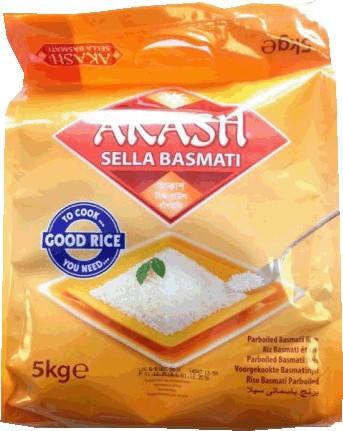 Akash Sella Basmati Rice 5 kg | Africa Products Shop
