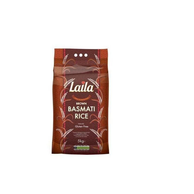 LAILA BROWN BASMATI RICE 5 KG | Africa Products Shop