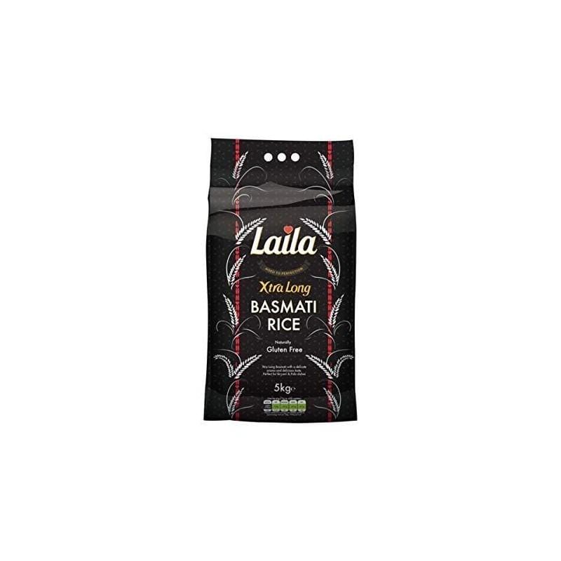 LAILA XTRA LONG GRAIN BASMATI RICE 5KG | Africa Products Shop