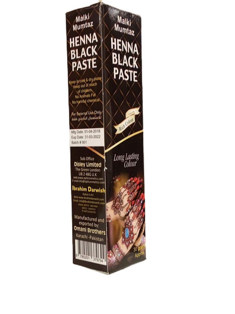 Malki Mumtaz Henna Black Paste Rich Colour 30g | Africa Products Shop