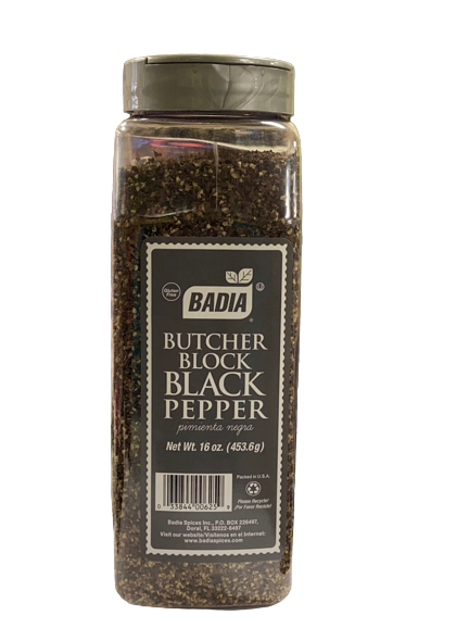 Badia Butcher Block Black Pepper 453,6 g | Africa Products Shop
